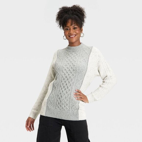 Universal Thread | Sweaters | Universal Thread Womens Cozy Knit Cable ...